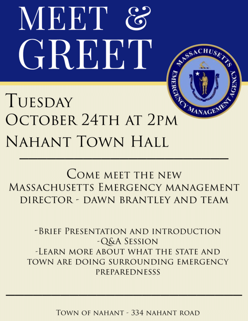 MEMA Director to Visit Town Hall on Tuesday, Learn About Town’s Climate Challenges – Town of ...